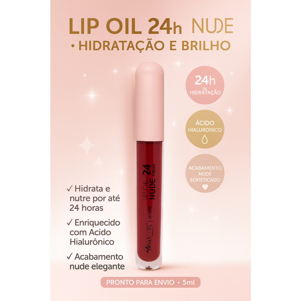 Lip Oil Max Love 24h – Hidratação, Brilho e Ácido Hialurônico | Shopee ...