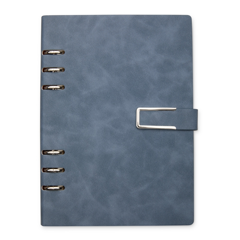 Caderno Fichário A5 Azul Escuro Elegante 119 Folhas Pautadas | Shopee ...
