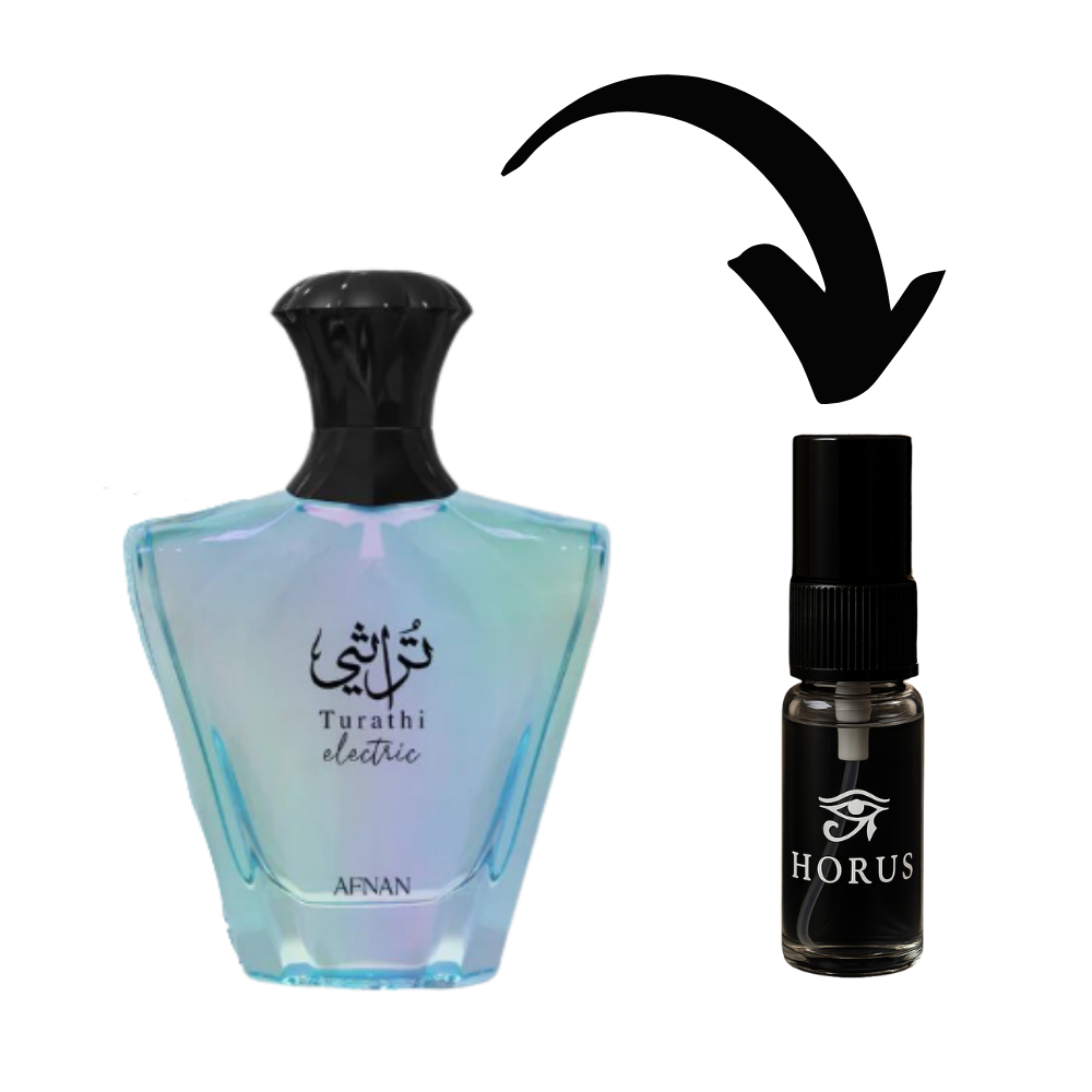 Perfume Turathi Electric Afnan EAU DE PARFUM - 2ML - 5ML - 10ML ...