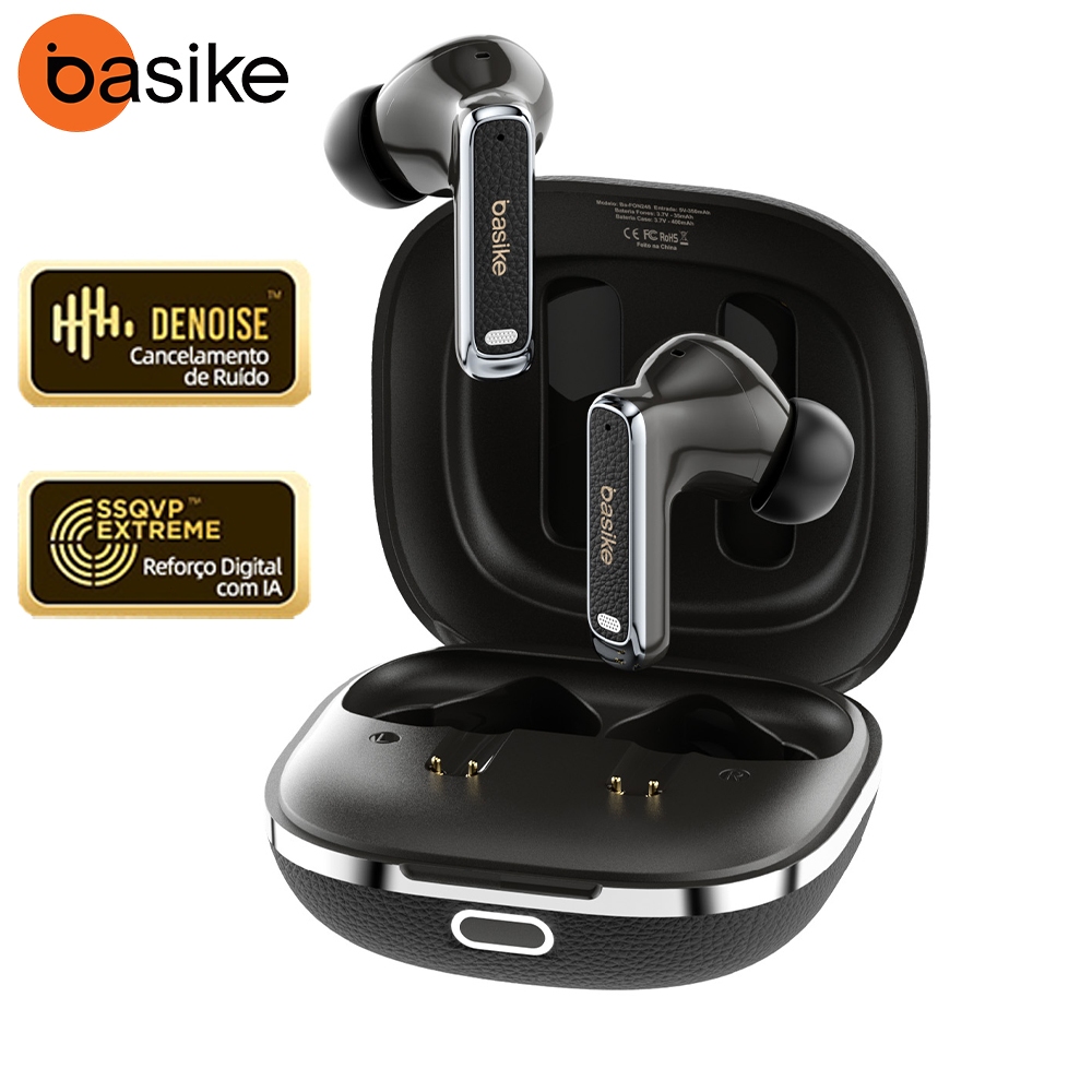 Basike Fone de Ouvido Sem Fio Bluetooth V5.4 TWS com Controle por Toque ...
