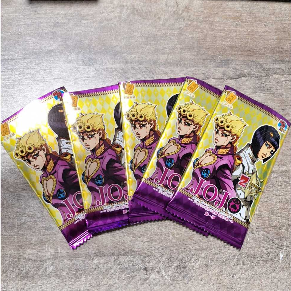 Booster Aberto com 6 Cards + Card SSR - Jojo Bizarre Adventure Part 5 Golden Wind | Shopee Brasil