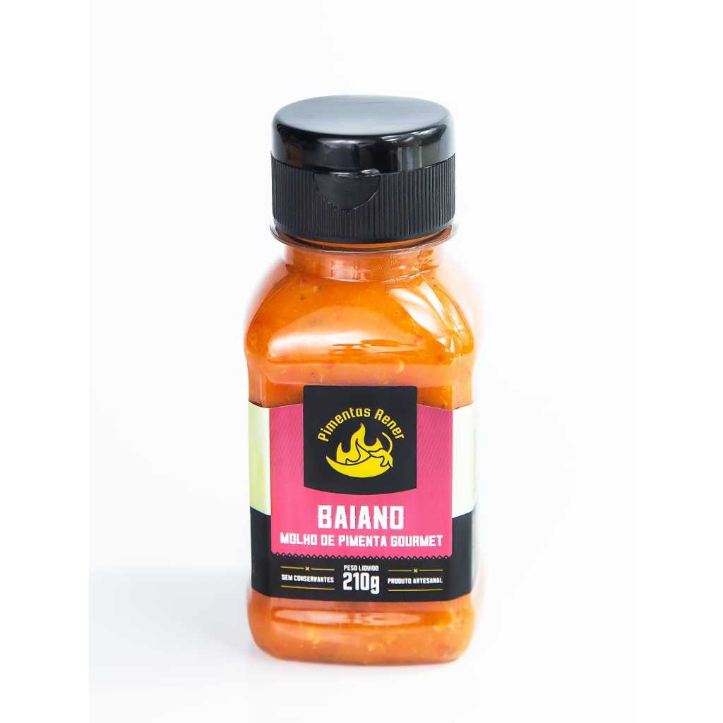 Pimentas Rener Molho de Pimenta Gourmet Baiano - 210g - Pimenta ...