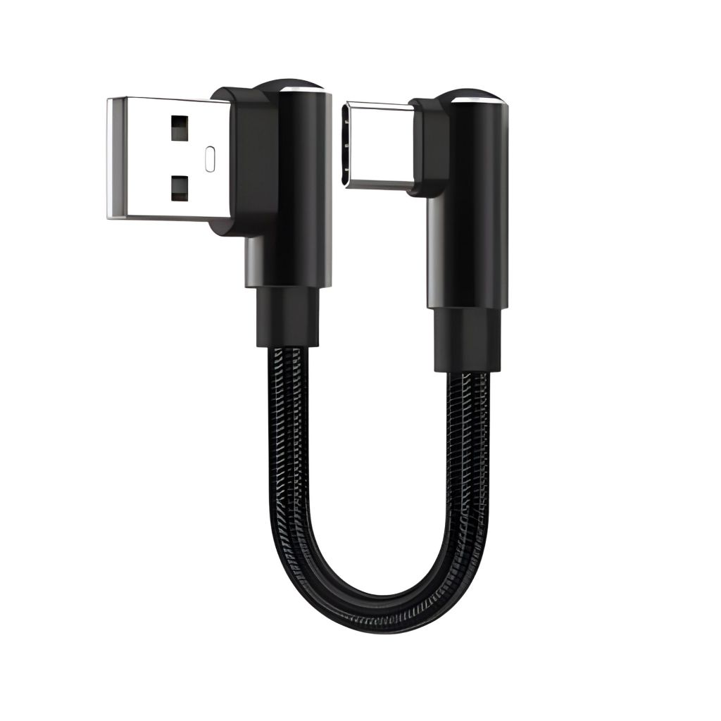 Cabo Tipo C 15cm Transferencia de Dados e Carregamento em L | Shopee Brasil