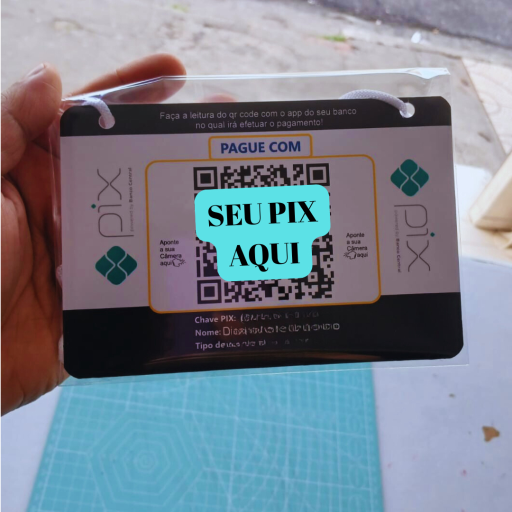 Placa Pix Qr code para uber 99 Motorista de aplicativo | Shopee Brasil