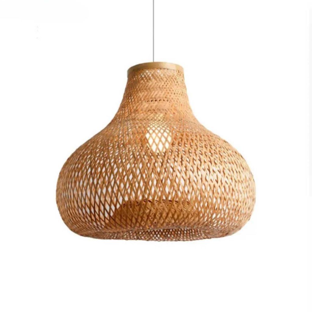 Lustre Pendente Bali White Arrow 38x50cm em Bambu Natural | Shopee Brasil