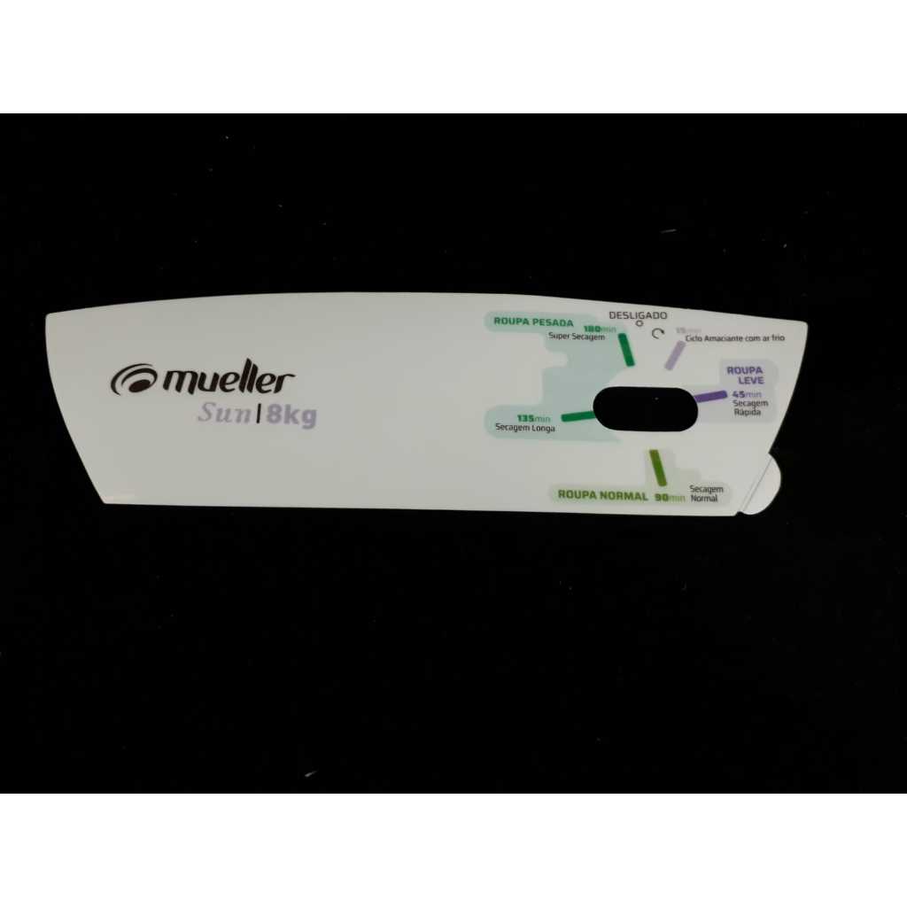 Mueller botão branco/ etiqueta adesiva para secadora SUN 8Kg/ SOLARIS ...
