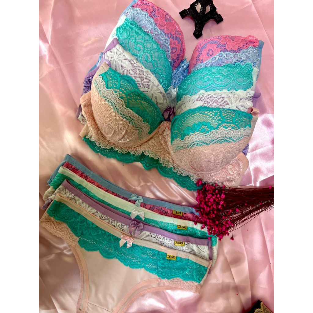 Conjunto Lingerie Candy Rendado | Shopee Brasil