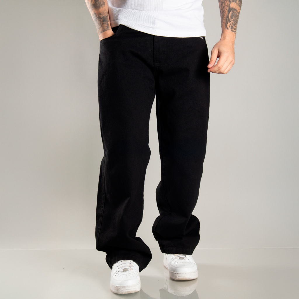 Calça Jeans Masculina Premium Baggy Balão Estilo Americana Rapper Bag ...