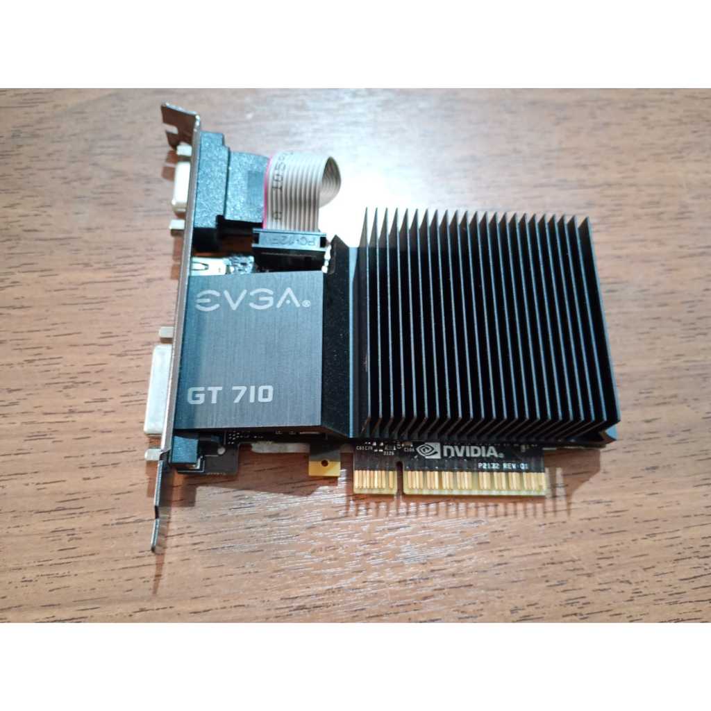 Placa de Video Evga Nvidia Geforce Gt 710 2GB 64bits (usado) | Shopee ...