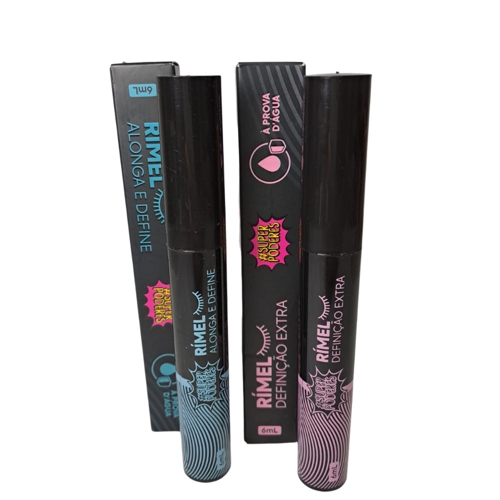 Rímel Super Poderes - Alonga e Define (Azul) ou Definição Extra (Rosa ...