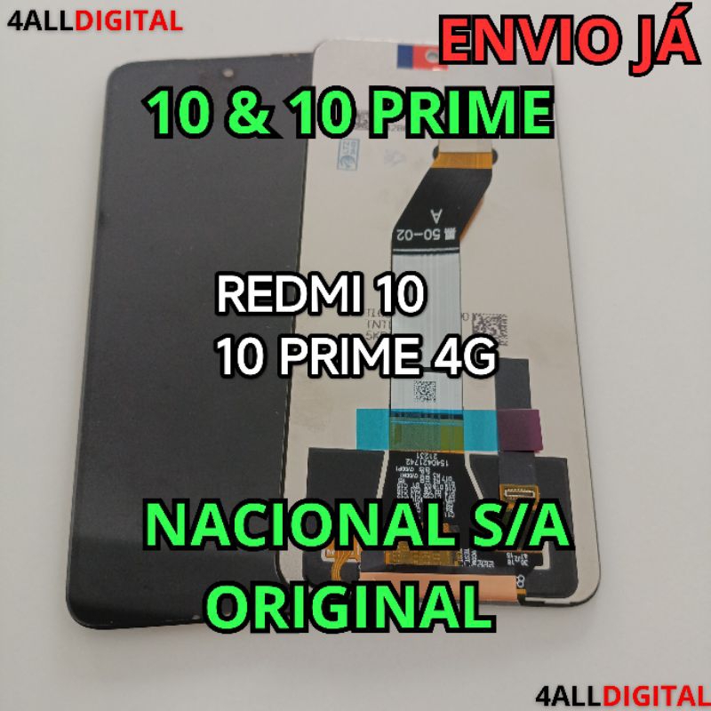 TELA REDMI 10 10 PRIME NAC S/A 21061119BI ORIGINAL IMPORT ENVIO ULTRA ...