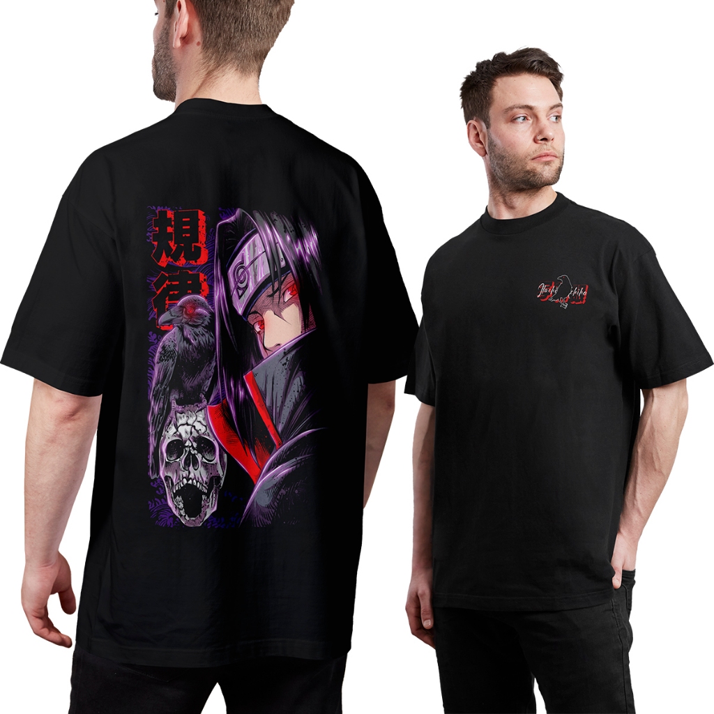 Camiseta em Algodão Itachi Uchiha anime Naruto | Shopee Brasil