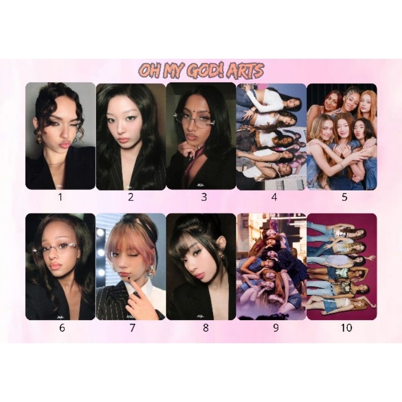 Combo 10 photocards OT6 KATSEYE - impressão frente e verso LEIA A ...
