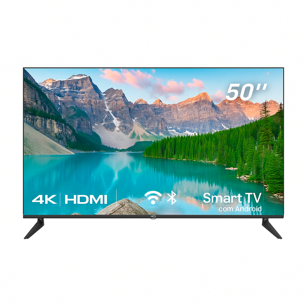 Smart TV HQ 50 4K UHD 60Hz HQS50NKHM,Wi-Fi, Android-13, Bivolt | Shopee ...