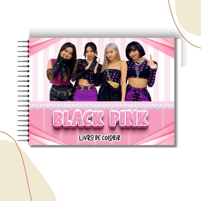 Livro de colorir Black Pink | k-pop, girl group | 50 folhas 180g ...