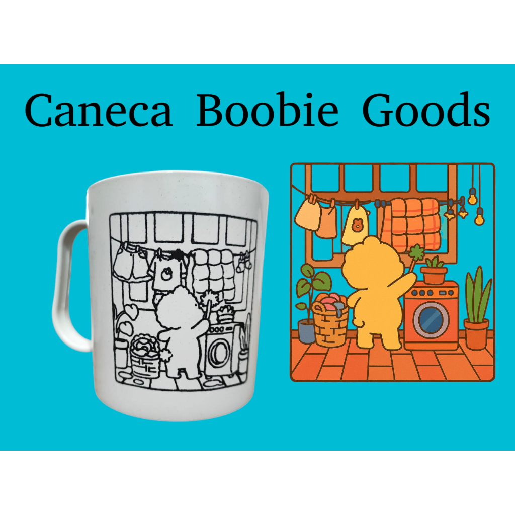 Kit 50 Canecas de Colorir B00bie G00ds Lavanderia Personalize e Divirta ...