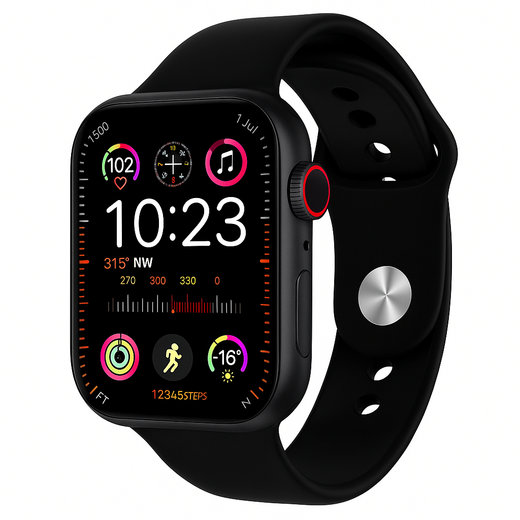 Smartwatch W64 Pro Max Prime Bazik - Atende Chamadas, NFC, Monitor Cardíaco, Resistente à Água ...
