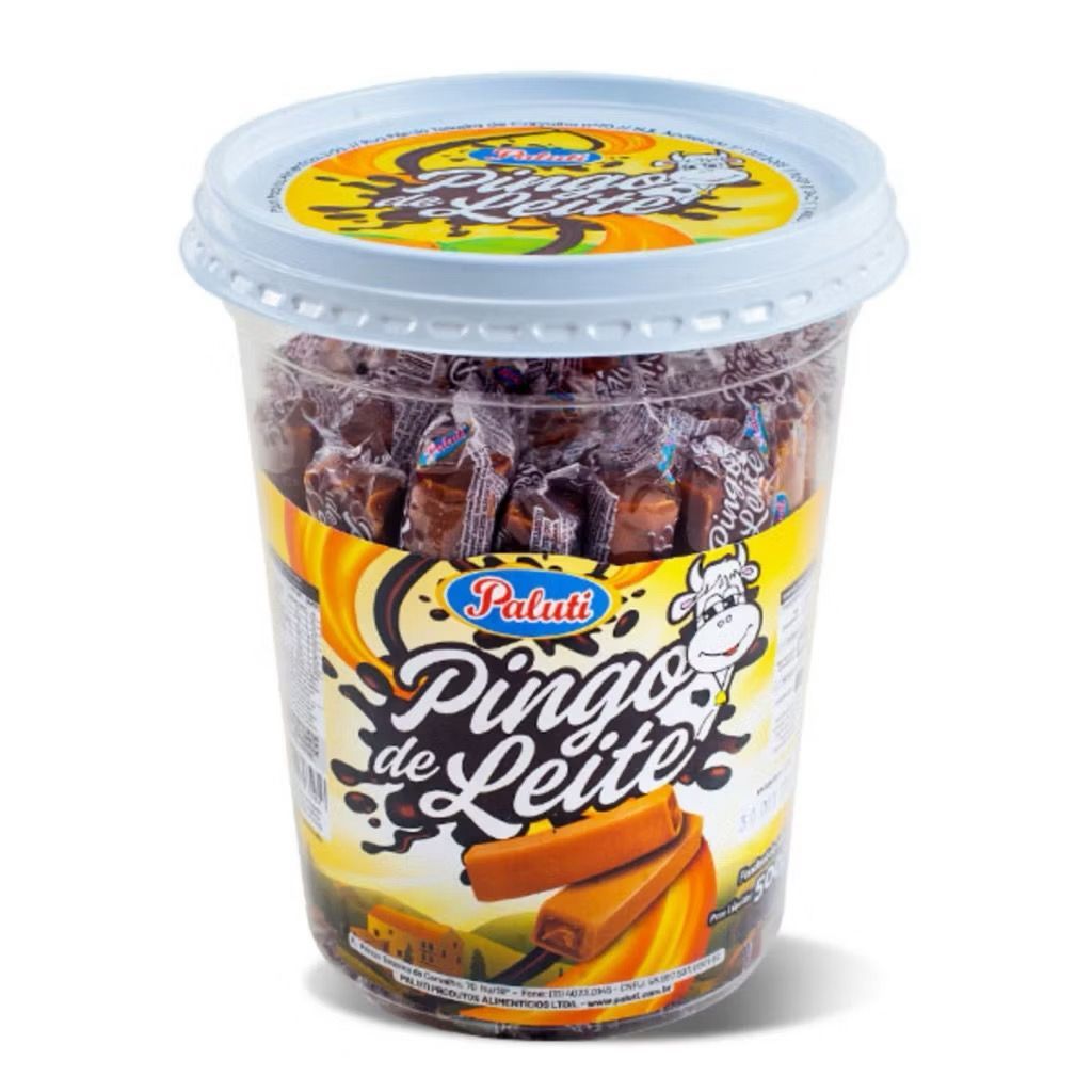 Doce Pingo De Leite Pote 500g Com 50 Unidades Paluti Doce Tradicional ...
