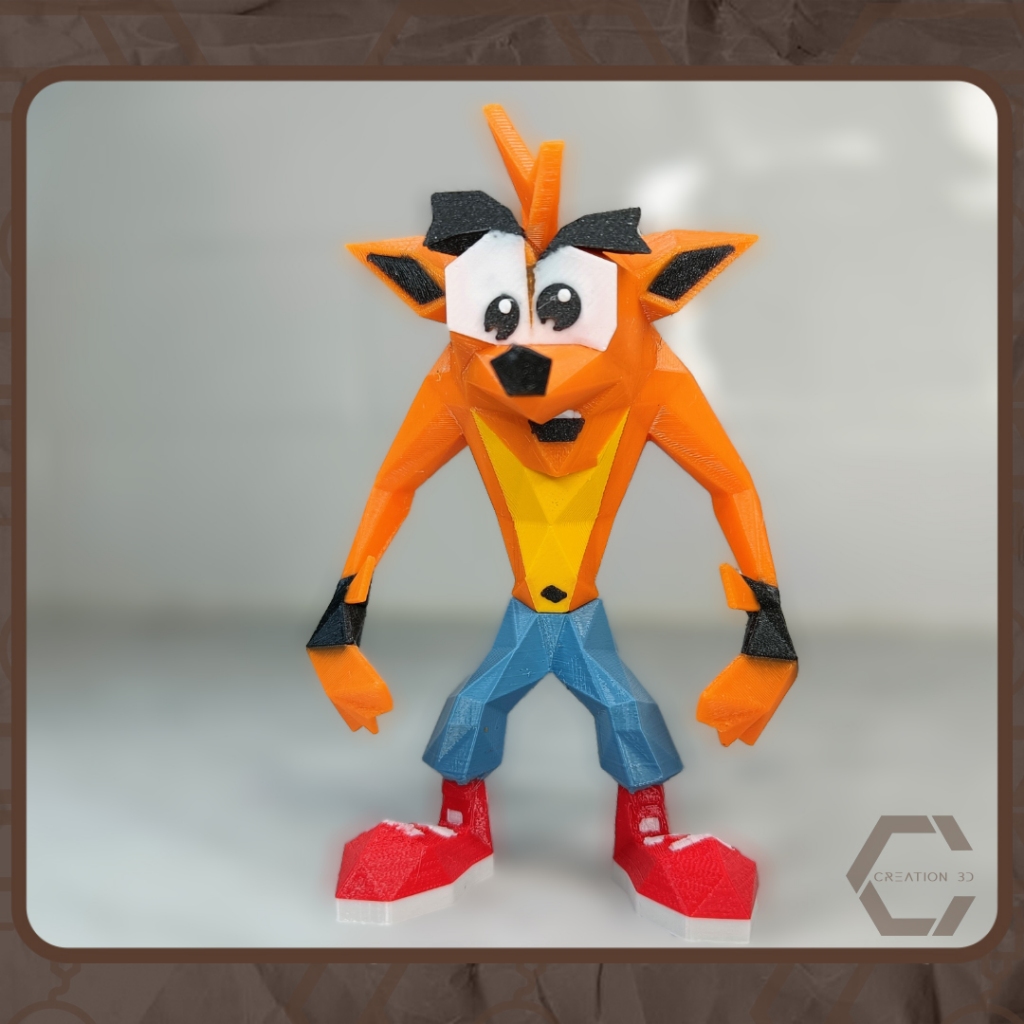 Crash Bandicoot Low Poly – Figura 3D Colecionável | Shopee Brasil