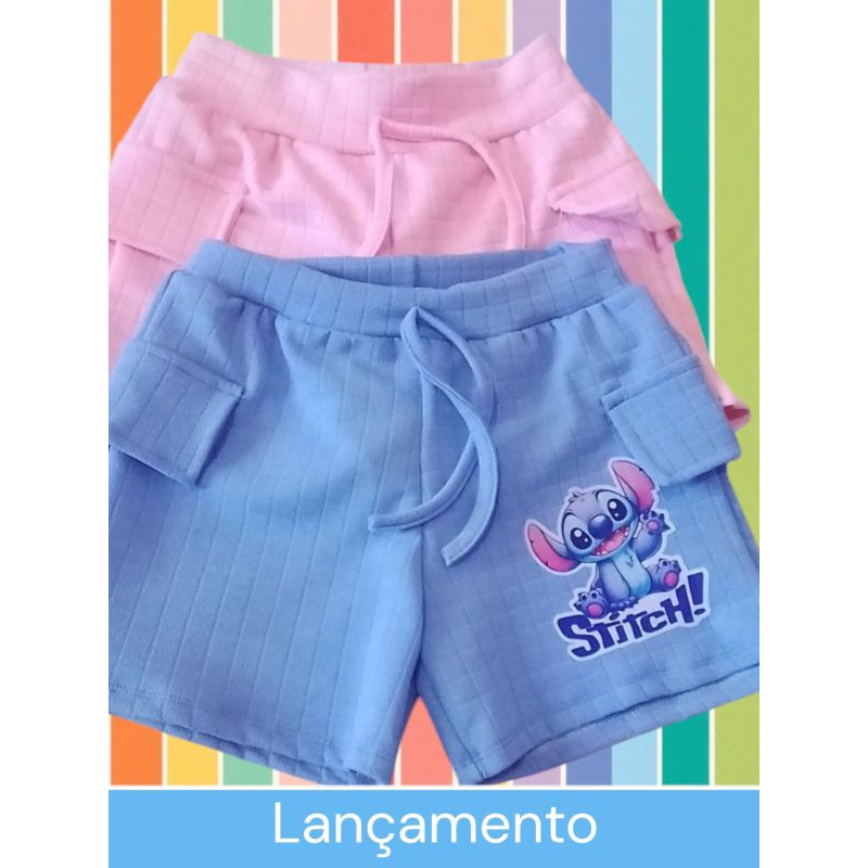 SHORT LILO STITCH 4 AO 12 | Shopee Brasil