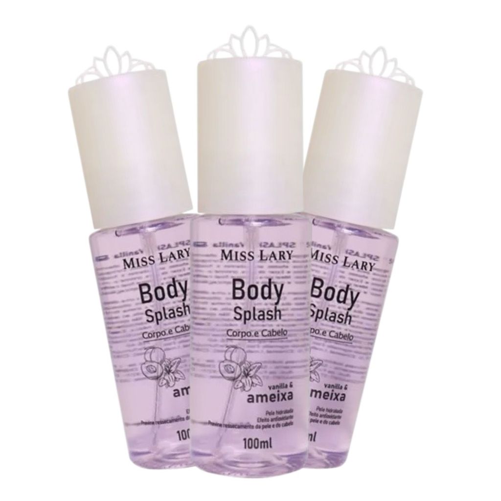 Body Splash Baunilha e Ameixa Para Corpo e Cabelo da Miss Lary Perfume ...