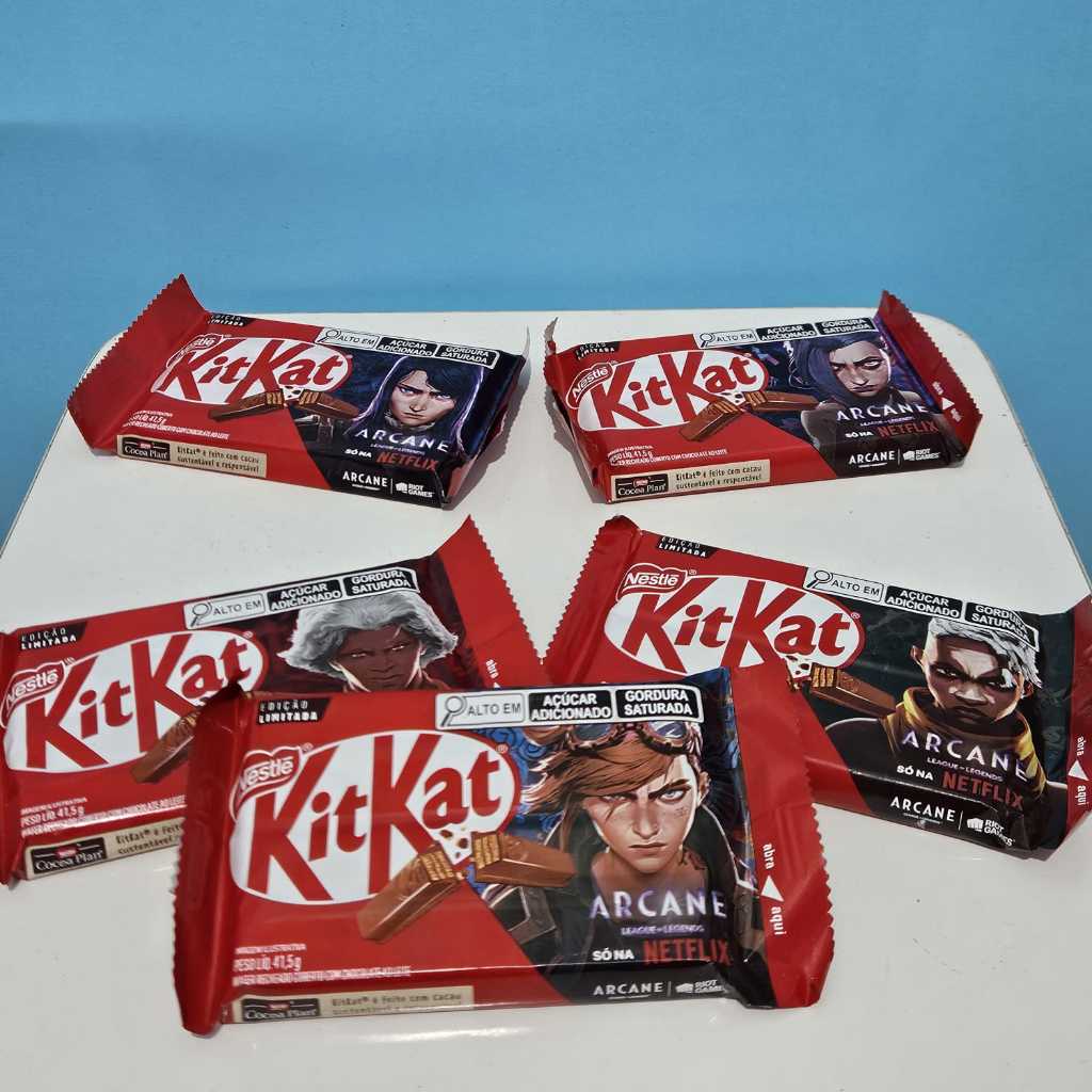 Chocolate Kit Kat Arcane / League of Legends - Netflix Edição Limitada ...