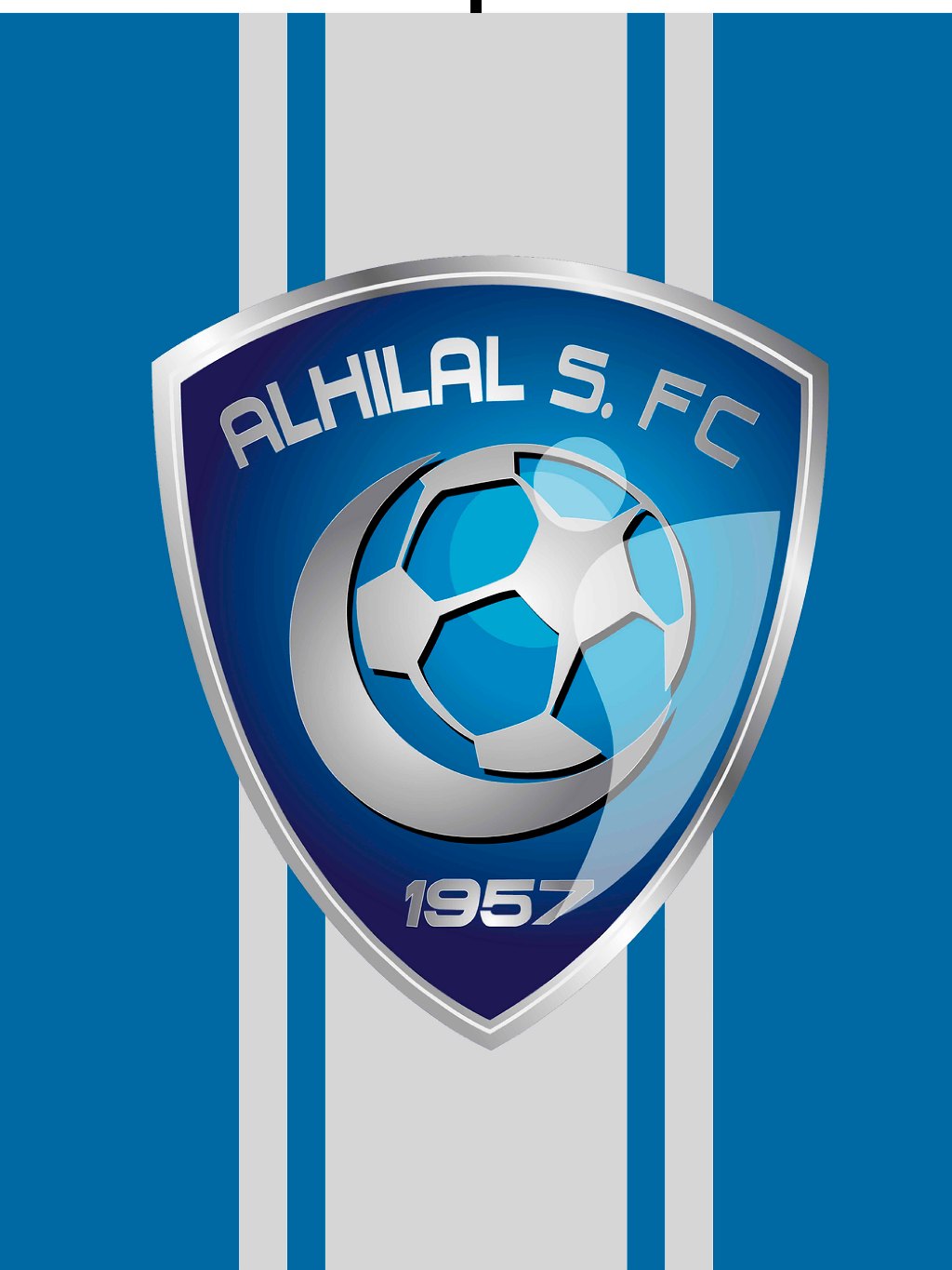 Bandeira Al-Hilal Saudi Football Tecido Oxford- Acabamento a Laser ...
