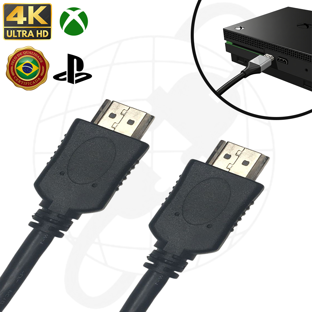 Cabo HDMI Full HD Para Ps4 Ps5 Xbox One Xbox Series X/S | Shopee Brasil