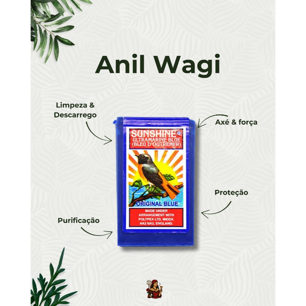 Anil Waji Wagi Oage Africano Sunshine Ultramarine 30 gr - Limpeza ...