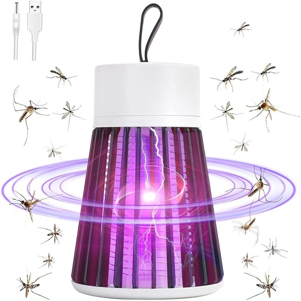 Lâmpada Elétrica Mata-Mosquitos Com Luz UV Usb Recarregável Armadilha ...