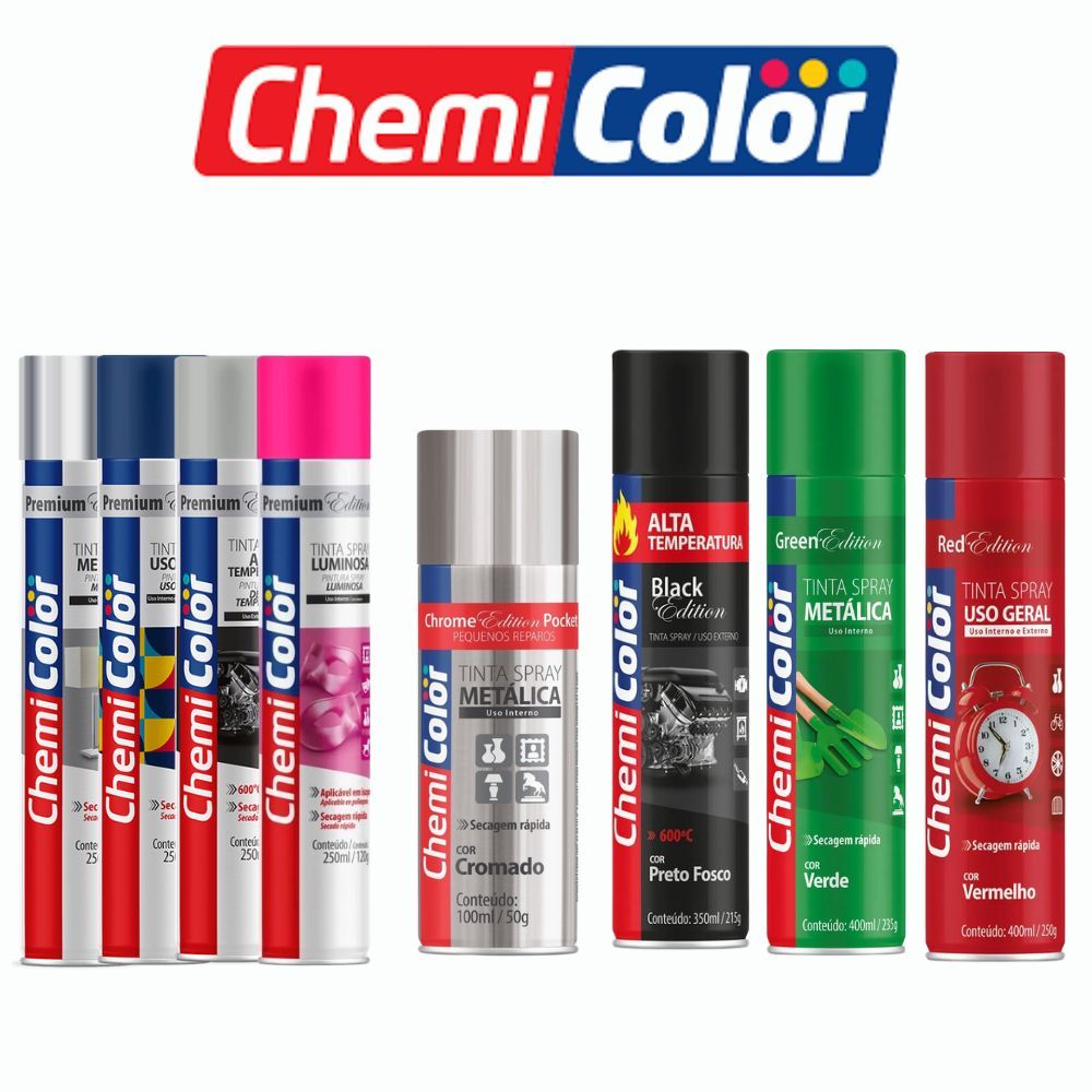 Tinta Spray Baston – 100ml, 250ml e 400ml | Uso Geral, Metálico, Luminoso e Alta Temperatura ...