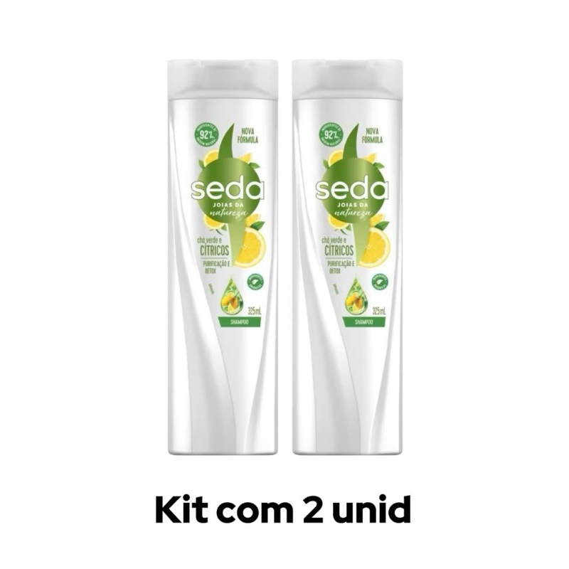 Kit shampoo detox seda transparente 2unid | Shopee Brasil
