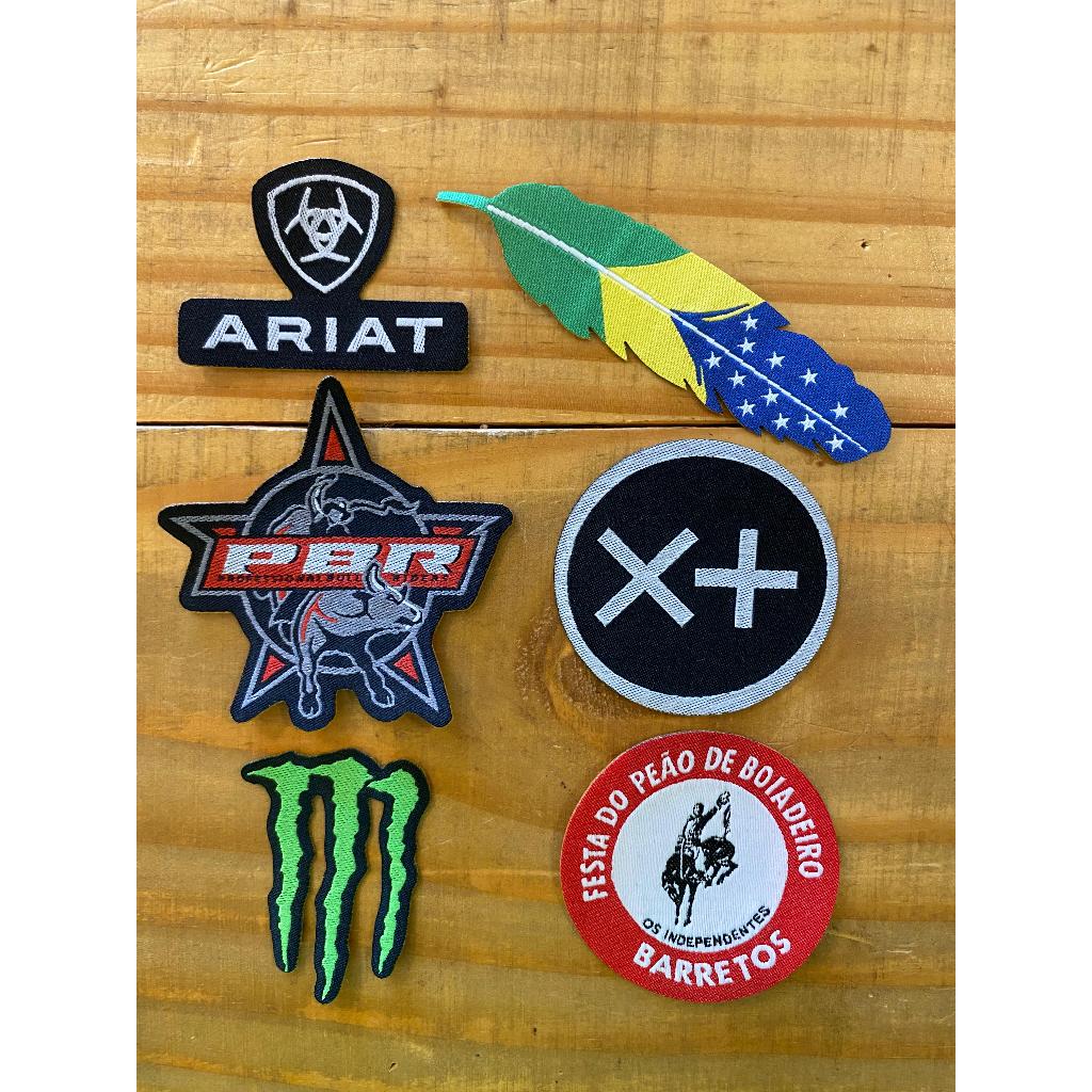 KIT 6 ADESIVOS COUNTRY BORDADOS CHAPÉU | Shopee Brasil