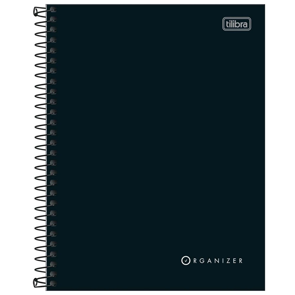 Caderno Exec Esp 80 Folhas 177x240mm Organizer Opus Preto Tilibra ...