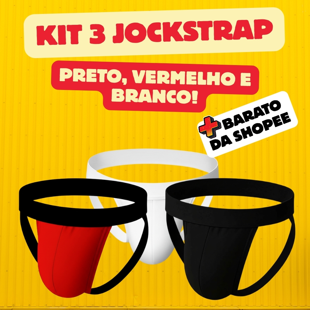 Jockstrap Kit com 3 Jockstraps – Suporte Total e Visual Sensual para ...