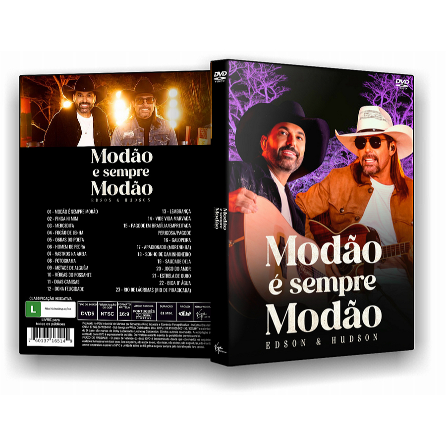 DVD EDSON E HUDSON - MODÃO É SEMPRE MODÃO DVD9 [PERSONALIZADO] | Shopee ...
