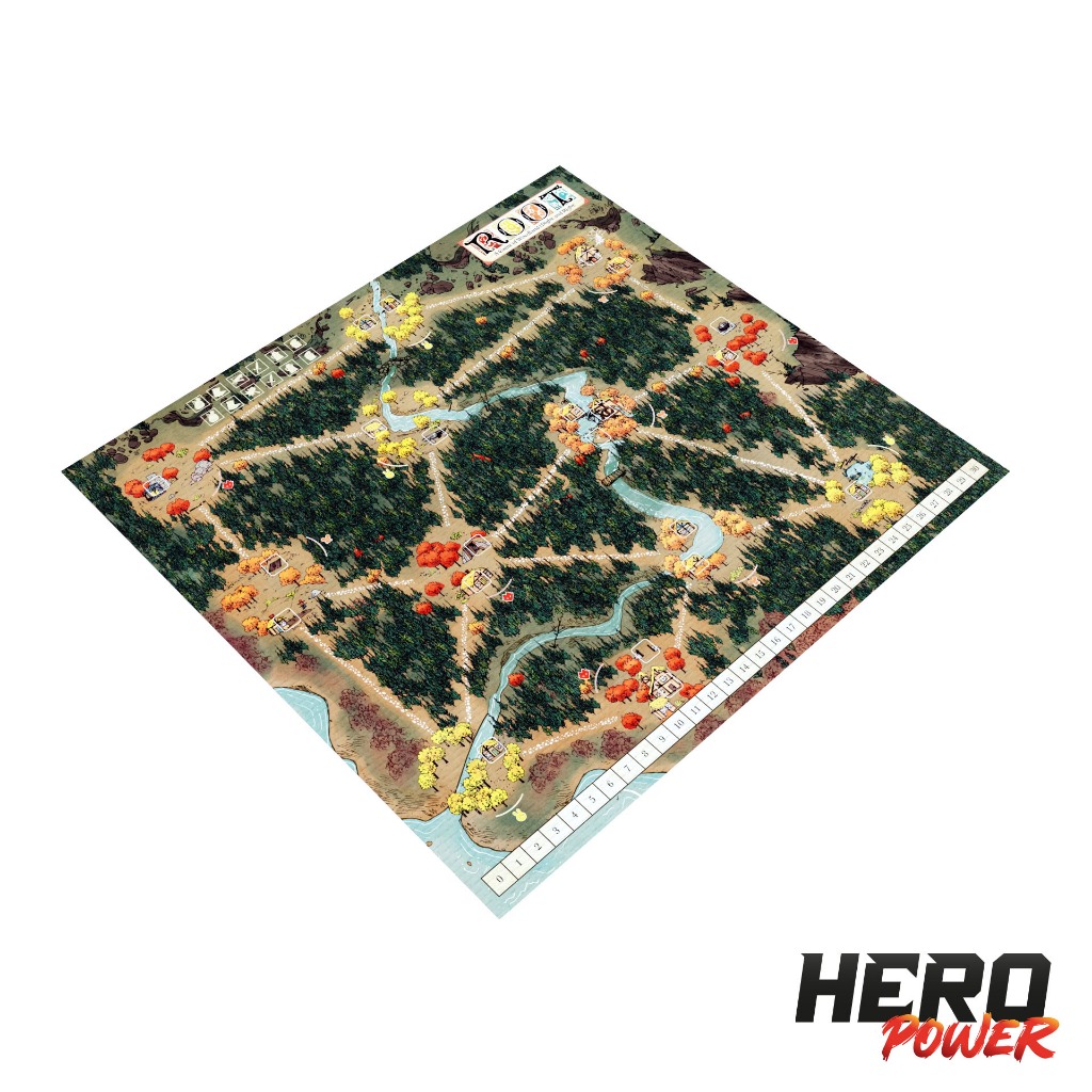 Playmat Root Mapa Clareira | Lona Vinil 56x62cm | Boardgame Jogo Meeple ...