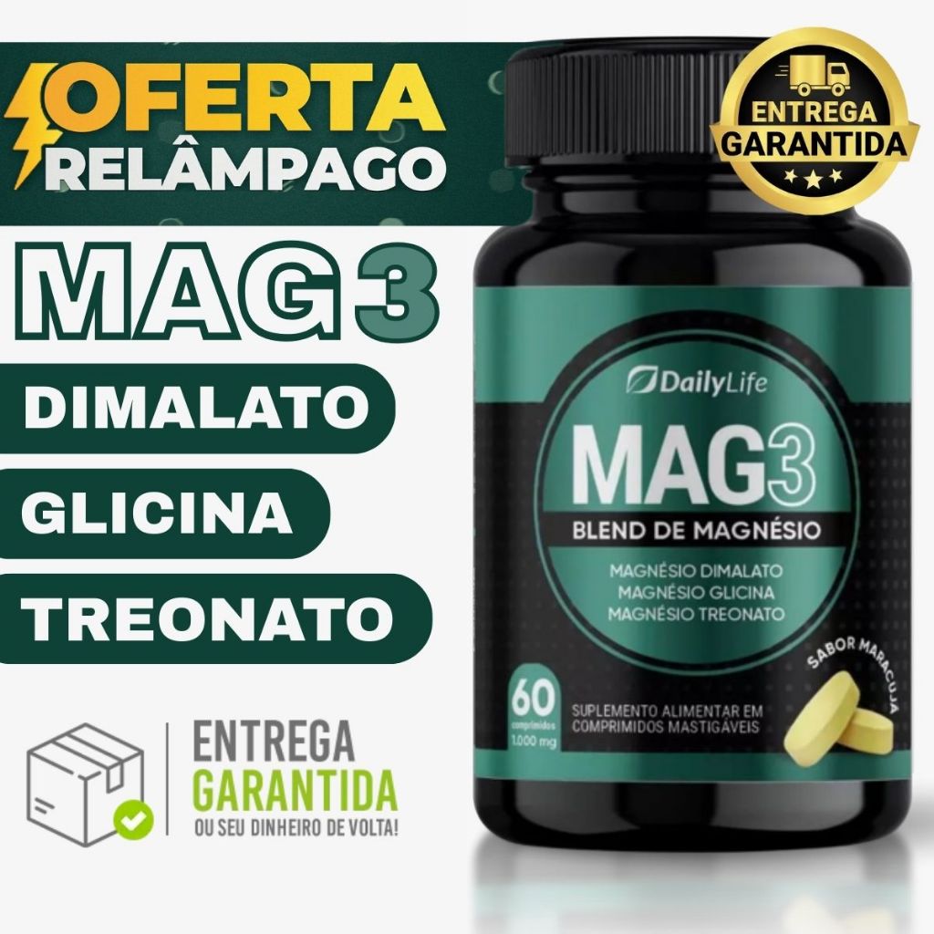 Magnésio Mag3 Qualidade Premium 100% Original | Shopee Brasil