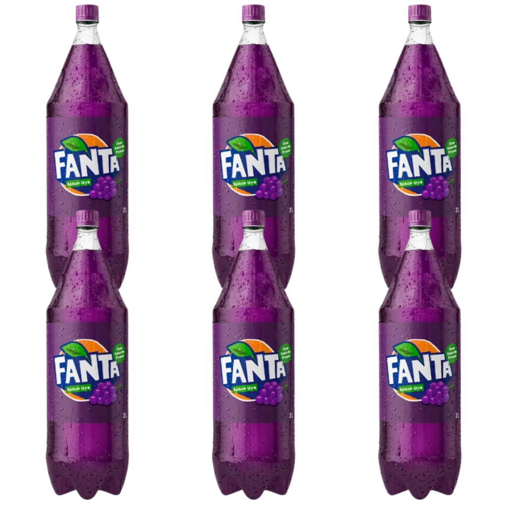 Kit 6 Refrigerante Fanta Uva 2l Litro Importado Atacado | Shopee Brasil