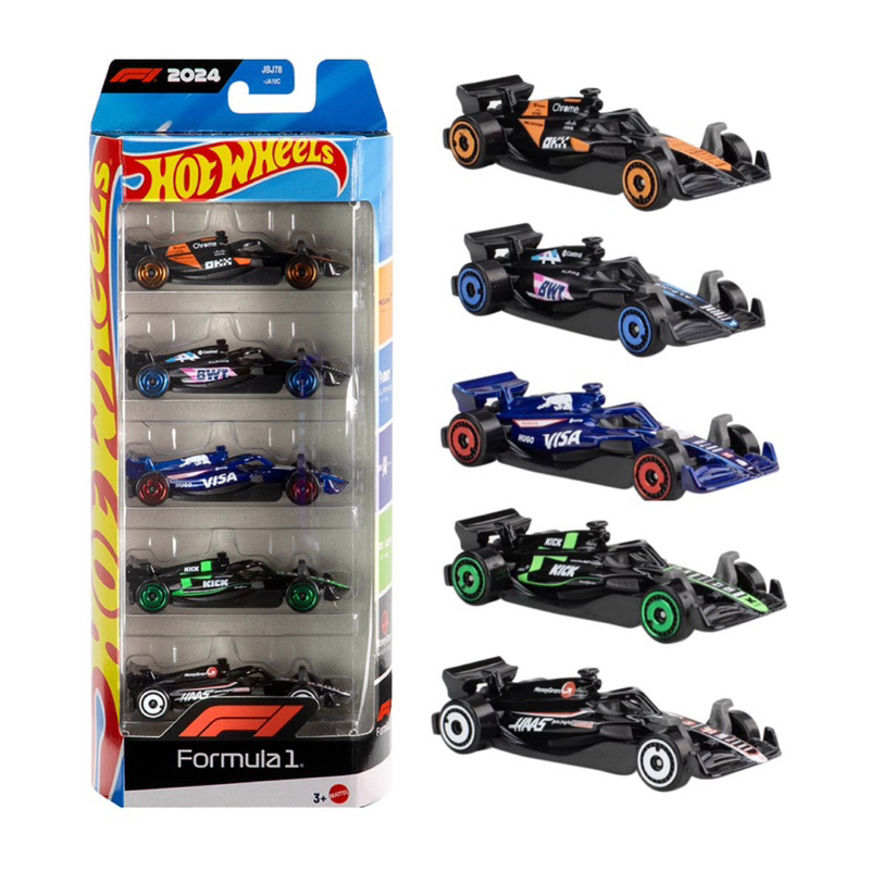 Hot Wheels Formula 1 - Pack F1 c/ 5: McLaren, Alpine, RB, Sauber e Haas - JBJ78 | Shopee Brasil
