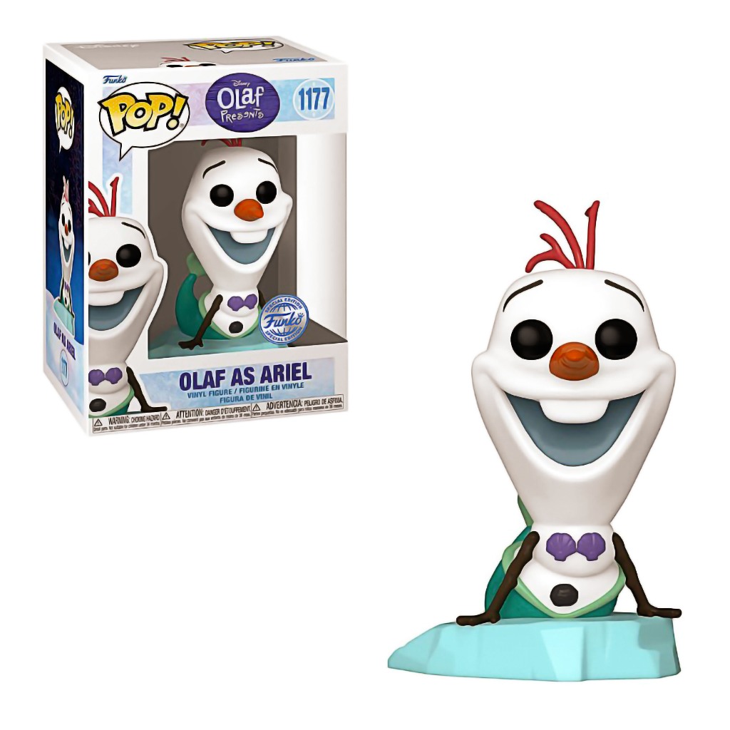 Funko Pop! Olaf Presents Exclusive Olaf As Ariel - 1177 | Shopee Brasil