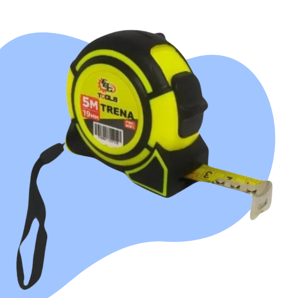 Trena Manual Com Trava - Fita Aço 5mx19mm | Shopee Brasil