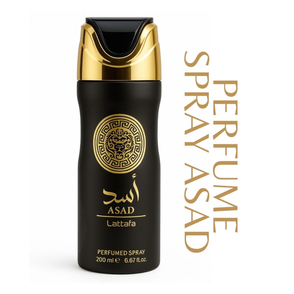Perfume Spray Corporal Árabe Lattaffa Asad Masculino Body Splash 200ml ...