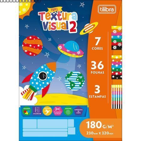 Bloco Criativo Colado ao Alto Textura Visual nº 2 36 Folhas 180g ...