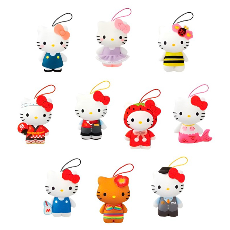Pelúcia Chaveiro Hello Kitty 50th Mc Donalds Lacrado Unidade | Shopee ...