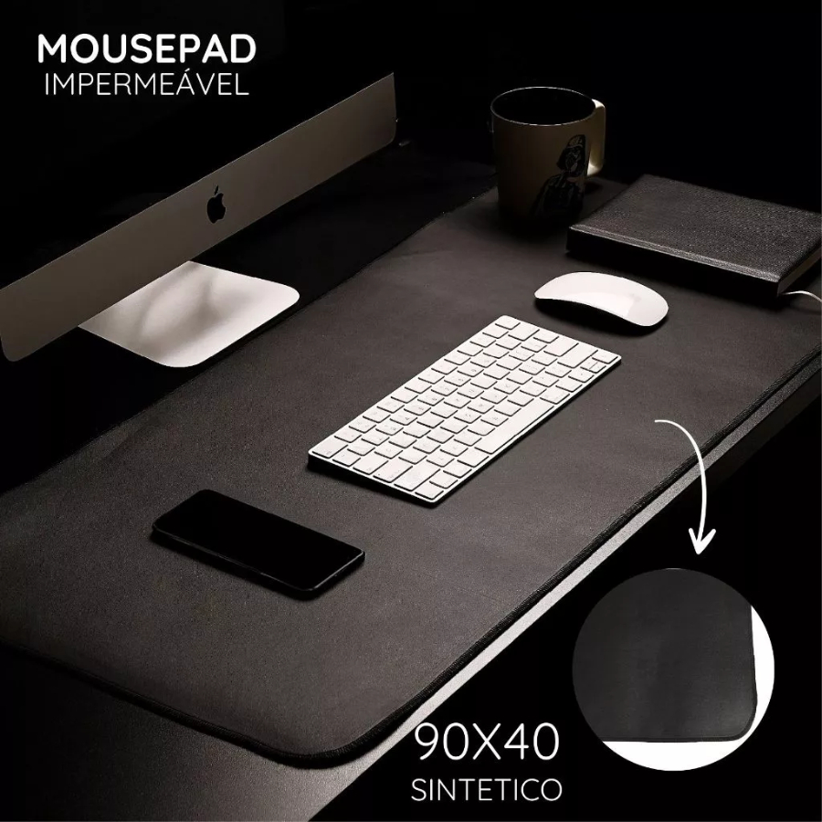 Mousa Pad 90x40 Para Escritorio e Para Jogabilidade Speed Impermeavel ...