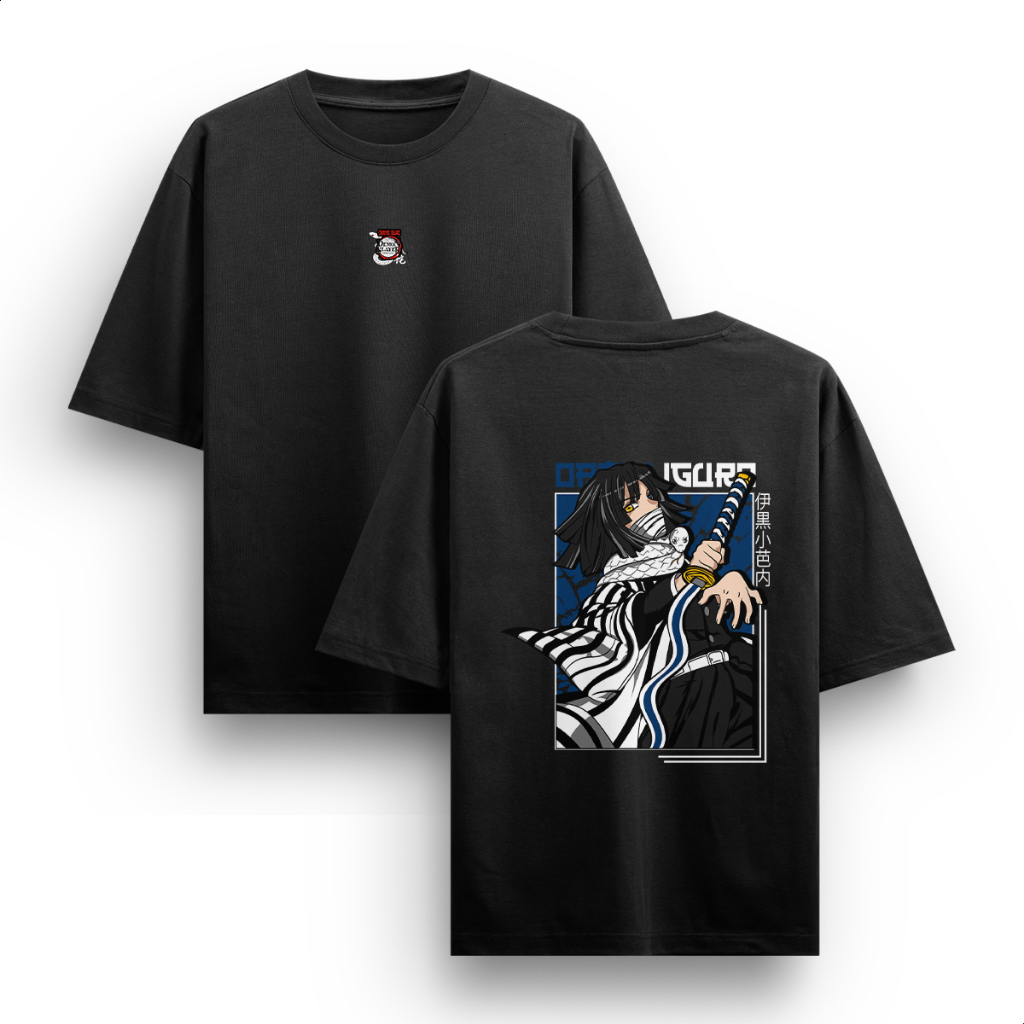 Camiseta Oversized Anime Demon Slayer Obanai Iguro Hashira | Shopee Brasil