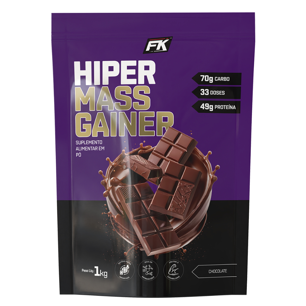 Hiper Mass Gainer 1kg FK - Hipercalórico com creatina e 49g de proteína ...