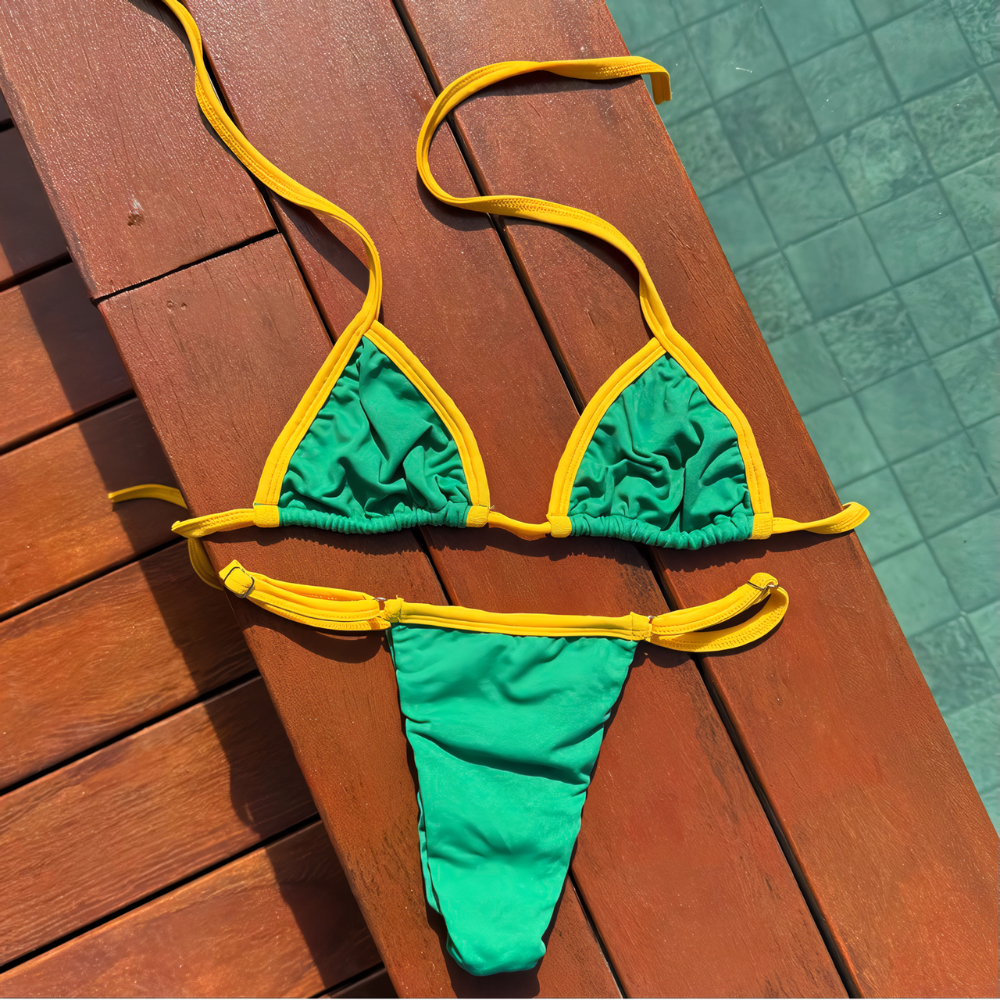 Biquíni Brasil Moda Gringa Fio dental Biquini Cortininha Brazil Copa do ...