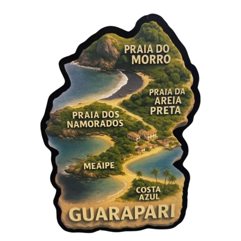 Ímã de Geladeira Turístico Guarapari – Praias do Espírito Santo ...